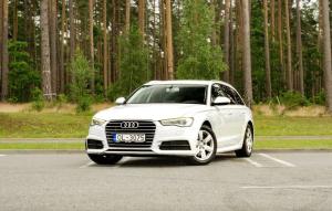 White Audi A6 2016 in Riga, with an engine capacity of 2.00 L and mileage of 279 thousand km for 10590 €, photo  on AUTOMOTO.COM.LV