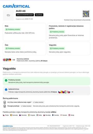 Белый Ауди А6 2017 в Ионава, объемом двигателя 2.00 л и пробегом 216 тыс. км за 14700 €, фото 38 на AUTOMOTO.COM.LV