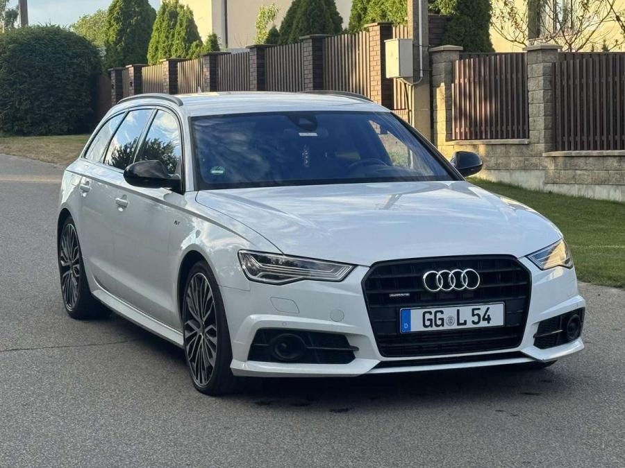 White Audi A6 2017 in Vilnius, with an engine capacity of 3.00 L and mileage of 178 thousand km for 18650 €, photo 4 on AUTOMOTO.COM.LV