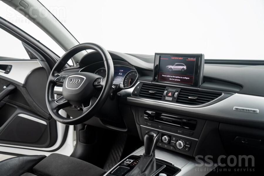 White Audi A6 2017 in Tallinn, with an engine capacity of 3.00 L and mileage of 246 thousand km for 14999 €, photo 14 on AUTOMOTO.COM.LV