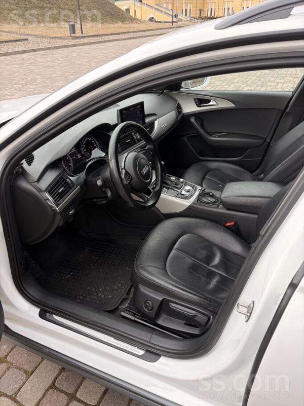 White Audi A6 2017 in Daugavpils, with an engine capacity of 3.00 L and mileage of 224 thousand km for 16990 €, photo 10 on AUTOMOTO.COM.LV