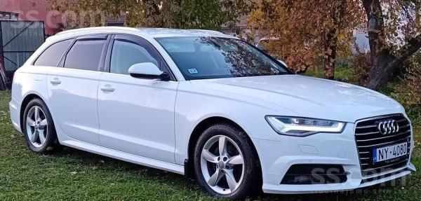 White Audi A6 2018 in Riga, with an engine capacity of 2.00 L and mileage of 135 thousand km for 18718 €, photo 1 on AUTOMOTO.COM.LV