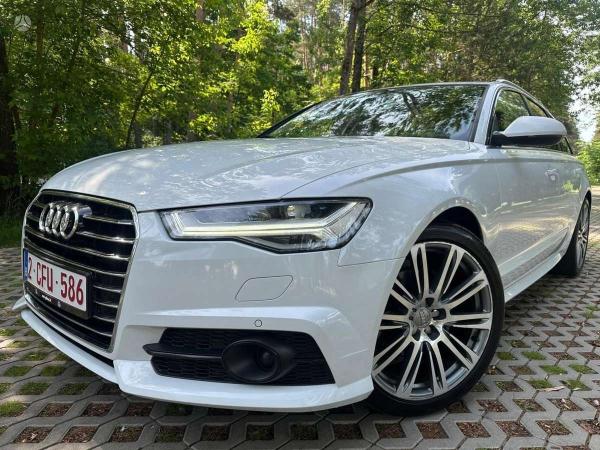 White Audi A6 2018 in Vilnius, with an engine capacity of 1.97 L and mileage of 265 thousand km for 14500 €, photo 1 on AUTOMOTO.COM.LV