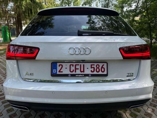 White Audi A6 2018 in Vilnius, with an engine capacity of 1.97 L and mileage of 265 thousand km for 14500 €, photo 7 on AUTOMOTO.COM.LV