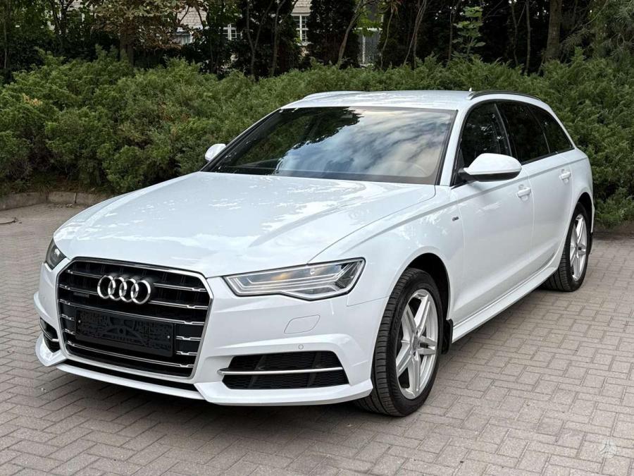 White Audi A6 2018 in Prienai, with an engine capacity of 2.00 L and mileage of 263 thousand km for 15700 €, photo 12 on AUTOMOTO.COM.LV