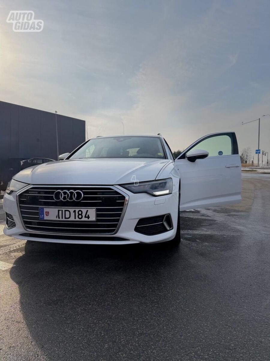 White Audi A6 2019 in Vilnius, with an engine capacity of 2.00 L and mileage of 141 thousand km for 26000 €, photo 1 on AUTOMOTO.COM.LV