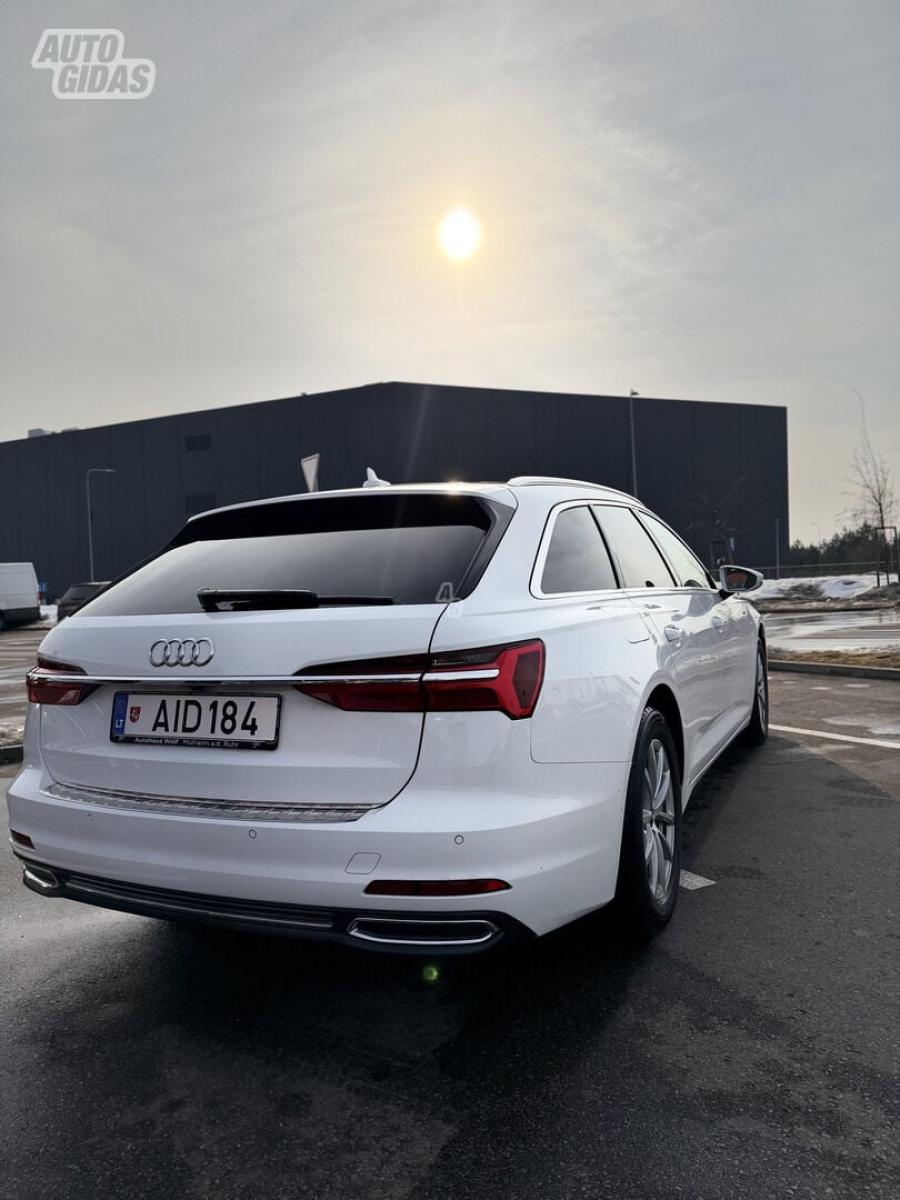 White Audi A6 2019 in Vilnius, with an engine capacity of 2.00 L and mileage of 141 thousand km for 26000 €, photo 5 on AUTOMOTO.COM.LV