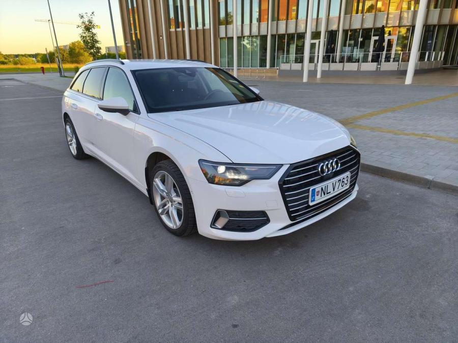 White Audi A6 2019 in Klaipeda, with an engine capacity of 1.97 L and mileage of 131 thousand km for 24000 €, photo 6 on AUTOMOTO.COM.LV
