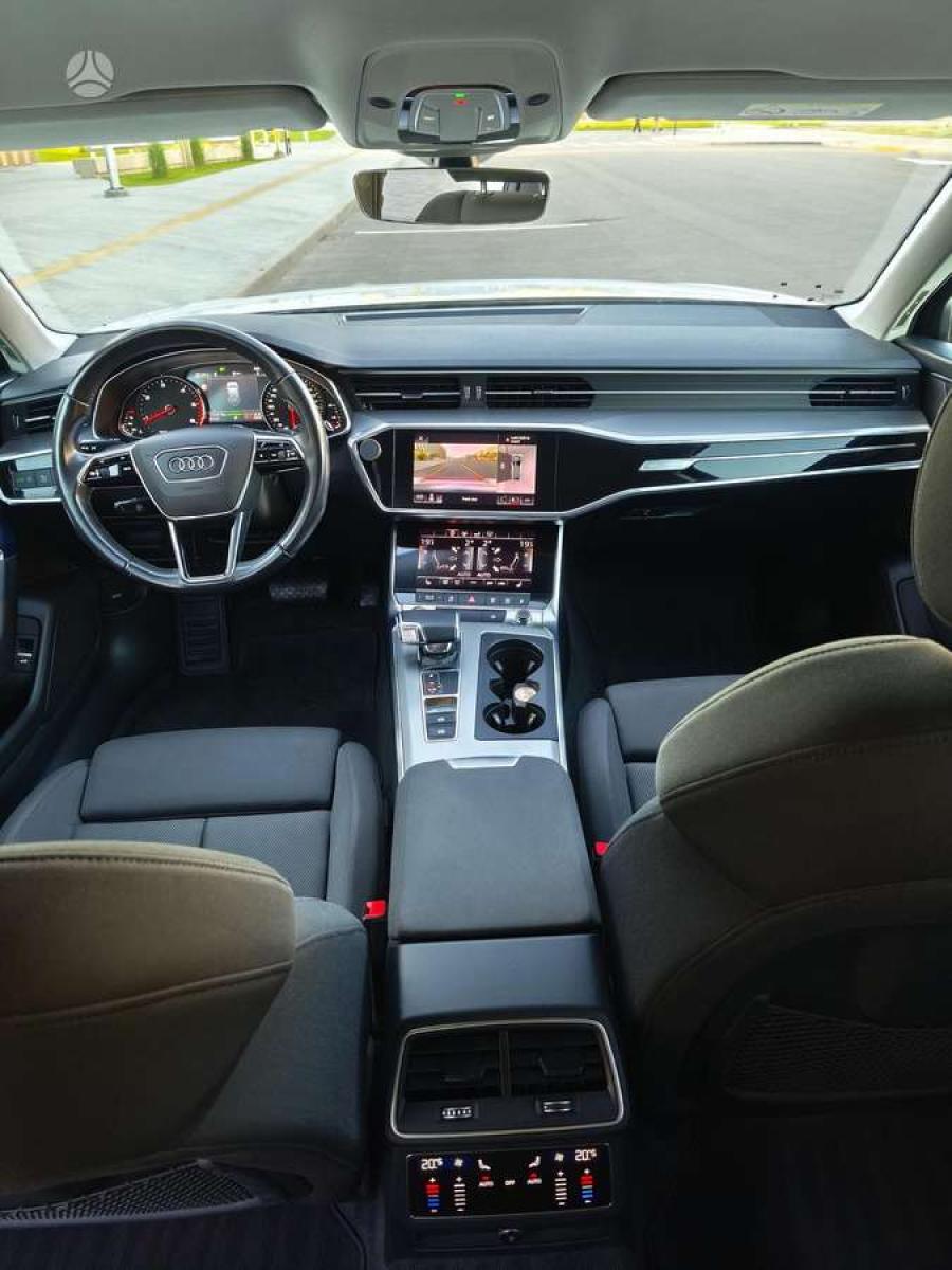 White Audi A6 2019 in Klaipeda, with an engine capacity of 1.97 L and mileage of 131 thousand km for 24000 €, photo 12 on AUTOMOTO.COM.LV
