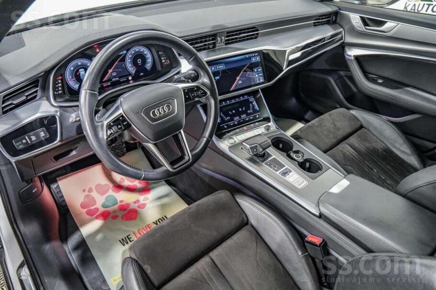 White Audi A6 2019 in Riga, with an engine capacity of 3.00 L and mileage of 234 thousand km for 32800 €, photo 6 on AUTOMOTO.COM.LV