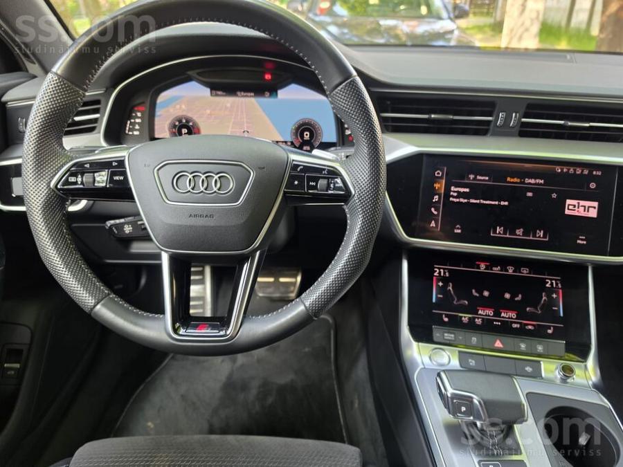 White Audi A6 2019 in Riga, with an engine capacity of 2.00 L and mileage of 114 thousand km for 29400 €, photo 12 on AUTOMOTO.COM.LV