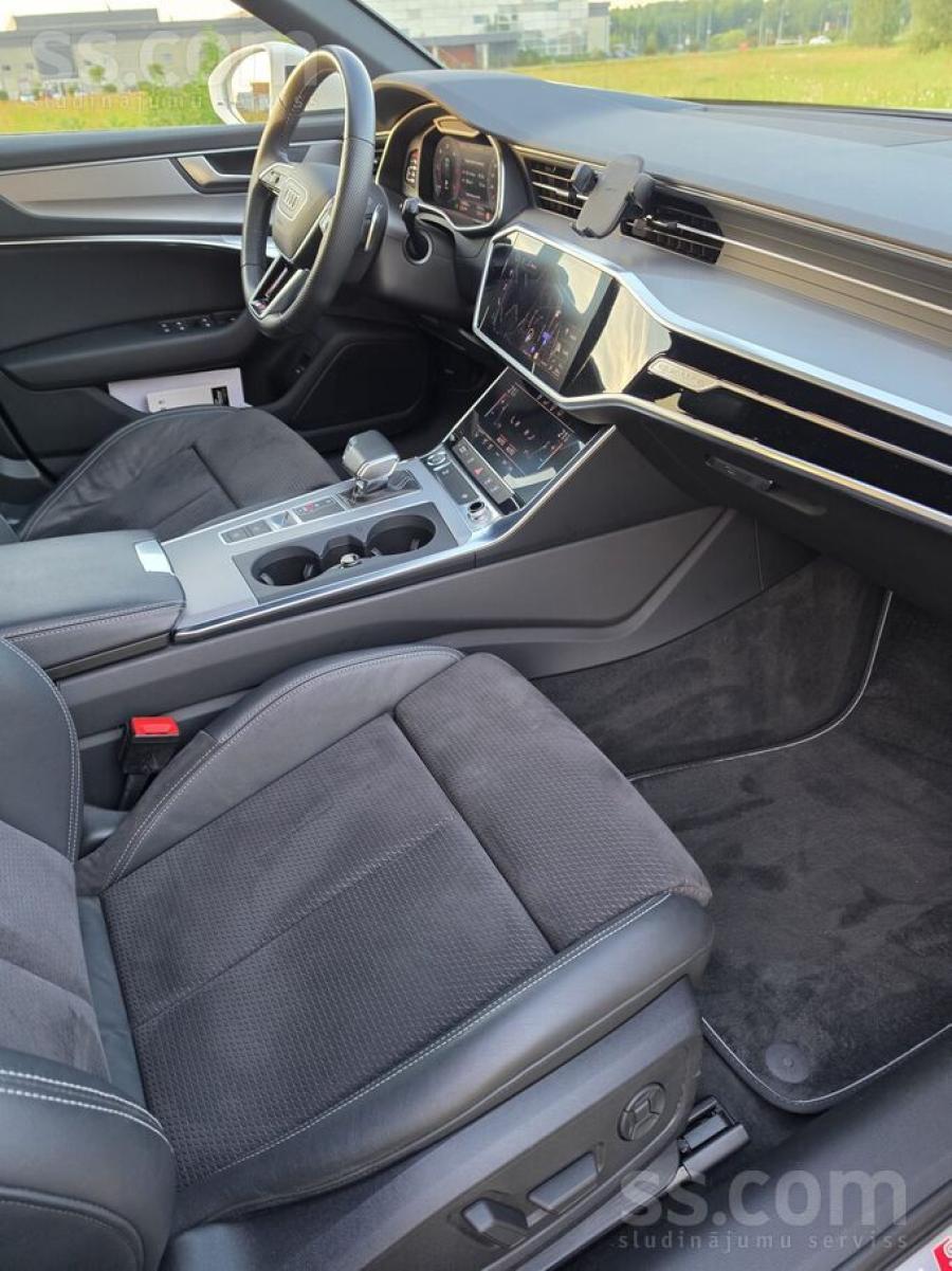 White Audi A6 2019 in Riga, with an engine capacity of 2.00 L and mileage of 114 thousand km for 29400 €, photo 13 on AUTOMOTO.COM.LV