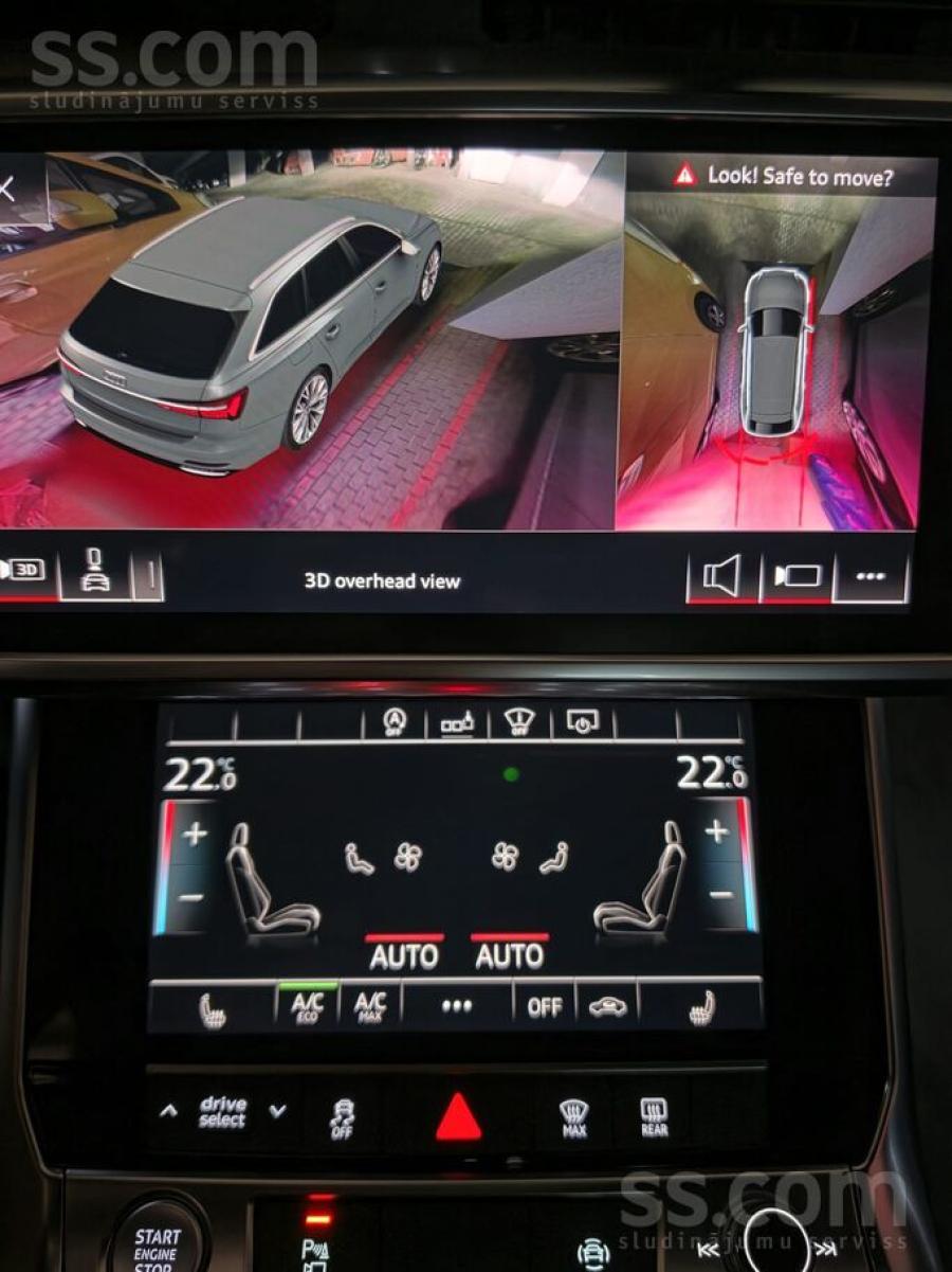 White Audi A6 2019 in Riga, with an engine capacity of 2.00 L and mileage of 114 thousand km for 29400 €, photo 17 on AUTOMOTO.COM.LV