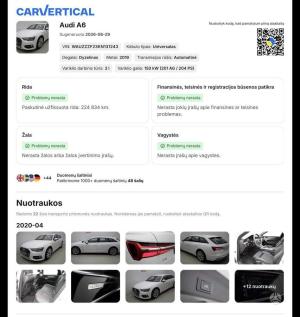 White Audi A6 2019 in Jonava, with an engine capacity of 1.97 L and mileage of 226 thousand km for 19200 €, photo 31 on AUTOMOTO.COM.LV