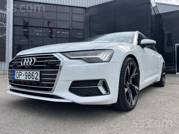 White Audi A6 2019 in Riga, with an engine capacity of 2.00 L and mileage of 114 thousand km for 27600 €, photo 1 on AUTOMOTO.COM.LV