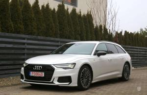 White Audi A6 2020 in Vilnius, with an engine capacity of 1.98 L and mileage of 143 thousand km for 29800 €, photo  on AUTOMOTO.COM.LV