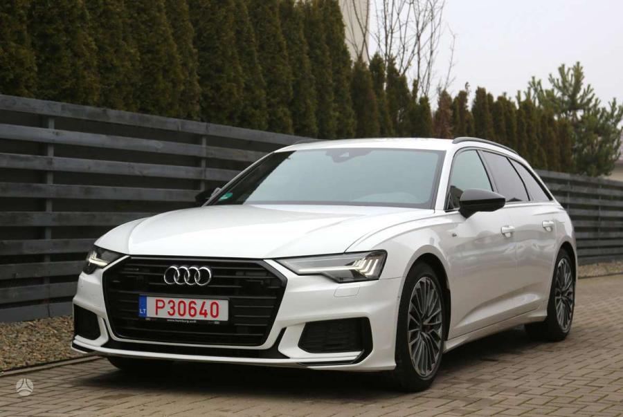 White Audi A6 2020 in Vilnius, with an engine capacity of 1.98 L and mileage of 143 thousand km for 29800 €, photo 3 on AUTOMOTO.COM.LV