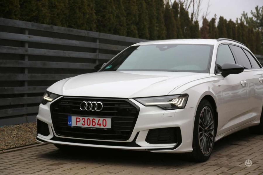 White Audi A6 2020 in Vilnius, with an engine capacity of 1.98 L and mileage of 143 thousand km for 29800 €, photo 5 on AUTOMOTO.COM.LV