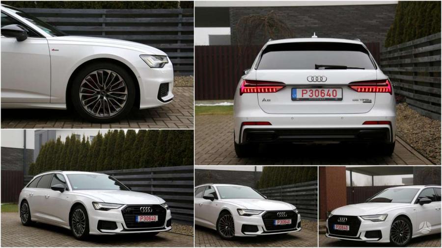 White Audi A6 2020 in Vilnius, with an engine capacity of 1.98 L and mileage of 143 thousand km for 29800 €, photo 8 on AUTOMOTO.COM.LV