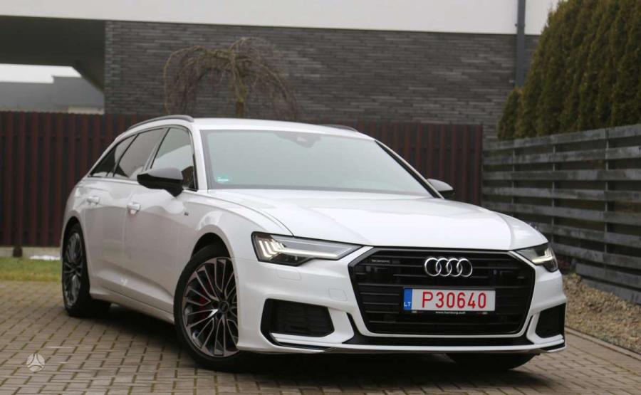White Audi A6 2020 in Vilnius, with an engine capacity of 1.98 L and mileage of 143 thousand km for 29800 €, photo 16 on AUTOMOTO.COM.LV