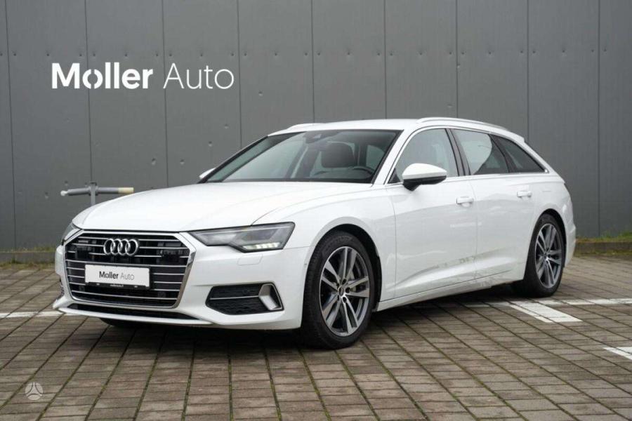 White Audi A6 2021 in Vilnius, with an engine capacity of 2.00 L and mileage of 134 thousand km for 33550 €, photo 1 on AUTOMOTO.COM.LV