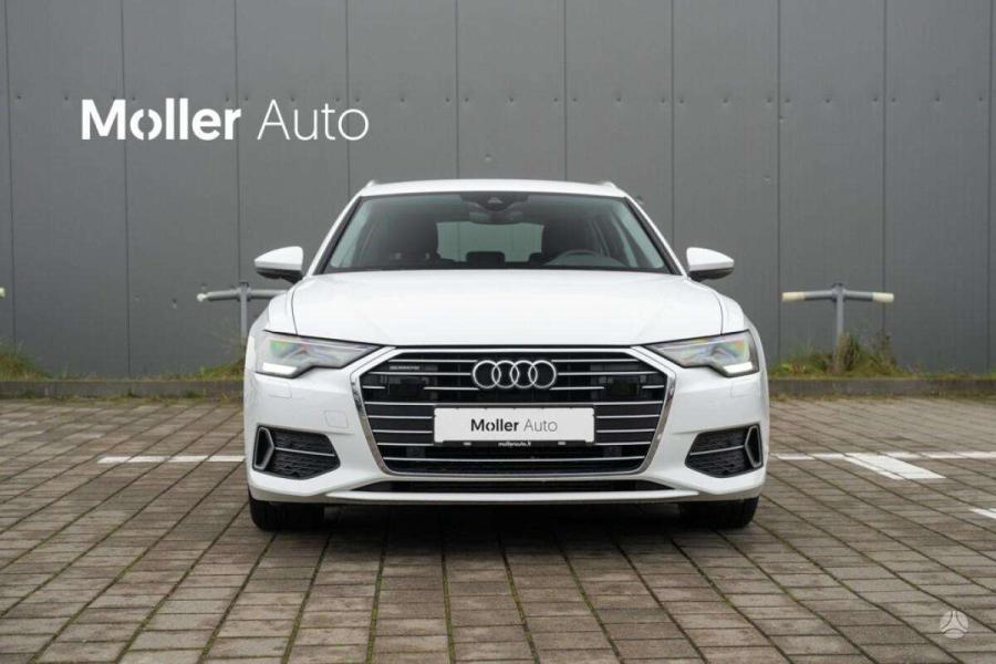 White Audi A6 2021 in Vilnius, with an engine capacity of 2.00 L and mileage of 134 thousand km for 33550 €, photo 2 on AUTOMOTO.COM.LV