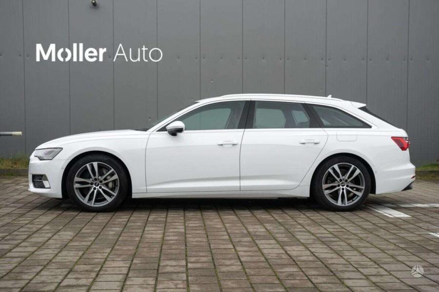 White Audi A6 2021 in Vilnius, with an engine capacity of 2.00 L and mileage of 134 thousand km for 33550 €, photo 3 on AUTOMOTO.COM.LV