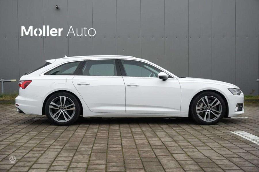 White Audi A6 2021 in Vilnius, with an engine capacity of 2.00 L and mileage of 134 thousand km for 33550 €, photo 7 on AUTOMOTO.COM.LV