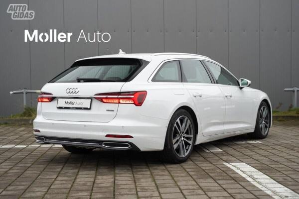 White Audi A6 2021 in Vilnius, with an engine capacity of 2.00 L and mileage of 134 thousand km for 33550 €, photo 6 on AUTOMOTO.COM.LV