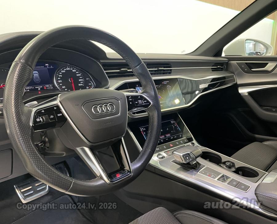 White Audi A6 2021 in Tallinn, with an engine capacity of 1.97 L and mileage of 157 thousand km for 31990 €, photo 13 on AUTOMOTO.COM.LV