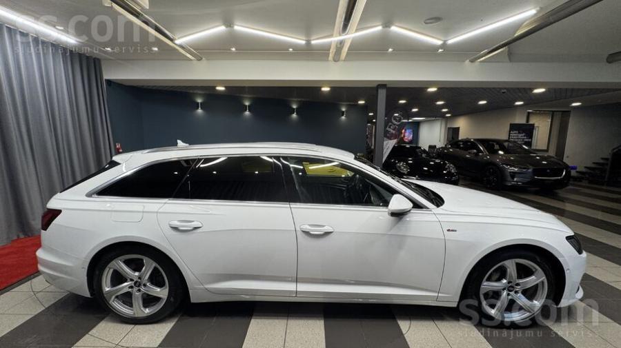 White Audi A6 2022 in Riga, with an engine capacity of 2.00 L and mileage of 195 thousand km for 25990 €, photo 4 on AUTOMOTO.COM.LV