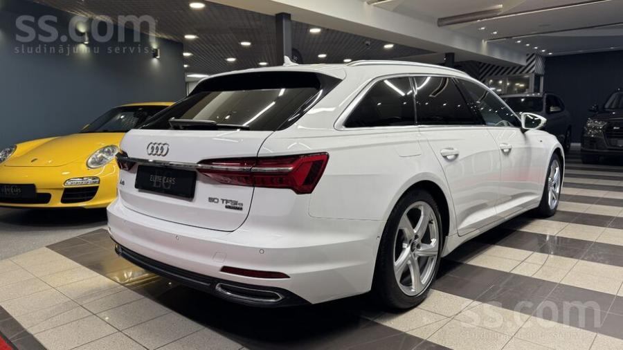 White Audi A6 2022 in Riga, with an engine capacity of 2.00 L and mileage of 195 thousand km for 25990 €, photo 5 on AUTOMOTO.COM.LV