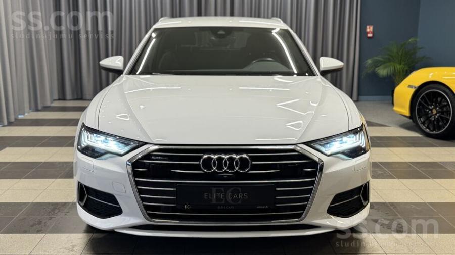 White Audi A6 2022 in Riga, with an engine capacity of 2.00 L and mileage of 195 thousand km for 25990 €, photo 8 on AUTOMOTO.COM.LV