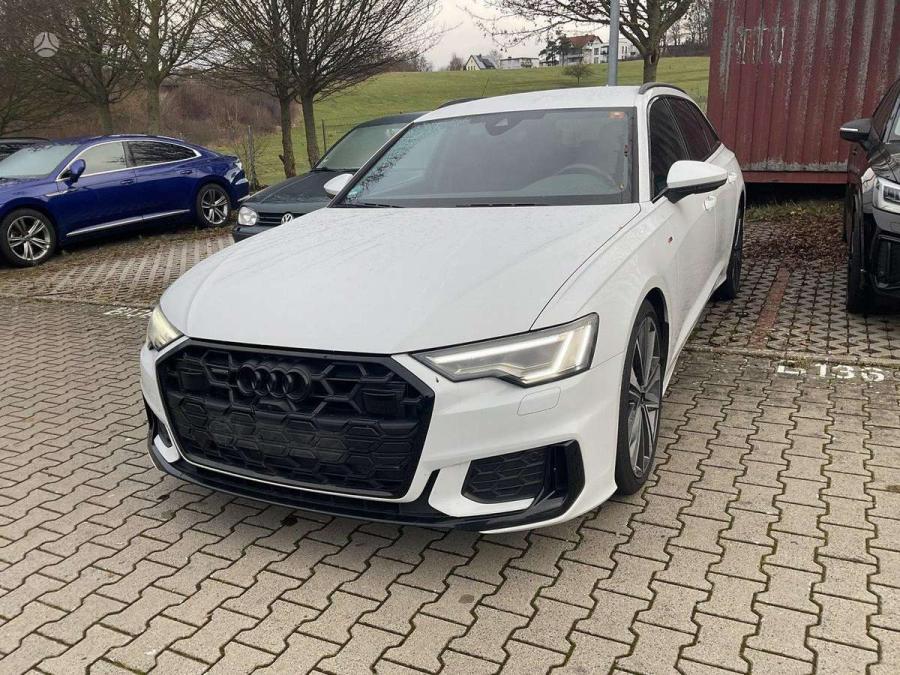 White Audi A6 2023 in Vilnius, with an engine capacity of 3.00 L and mileage of 169 thousand km for 35690 €, photo 1 on AUTOMOTO.COM.LV