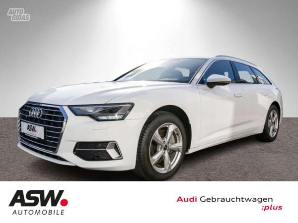 White Audi A6 2023 in Kaunas, with an engine capacity of 2.00 L and mileage of 61 thousand km for 33209 €, photo 1 on AUTOMOTO.COM.LV