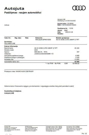 Balts Audi A6 2023 Elektrėnai, ar dzinēja tilpumu 2.97 L un nobraukumu 177 tūkst. km par 26895 €, foto 31 vietnē AUTOMOTO.COM.LV