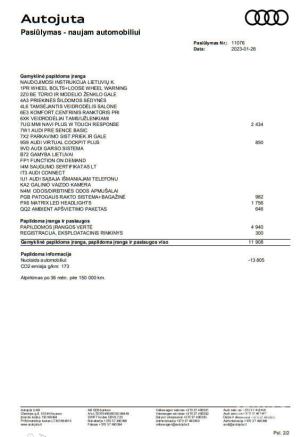 Белый Ауди А6 2023 в Электренай, объемом двигателя 3.00 л и пробегом 177 тыс. км за 25995 €, фото 31 на AUTOMOTO.COM.LV