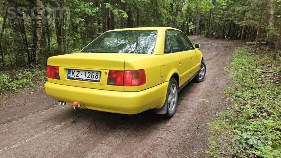 Yellow Audi A6 1995 in Rezekne, with an engine capacity of 1.90 L and mileage of 522 thousand km for 1500 €, photo 4 on AUTOMOTO.COM.LV
