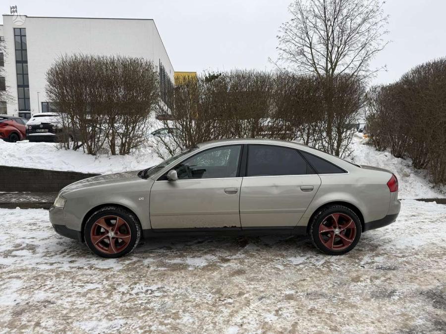 Yellow Audi A6 2001 in Vilnius, with an engine capacity of 2.50 L and mileage of 362 thousand km for 900 €, photo 3 on AUTOMOTO.COM.LV