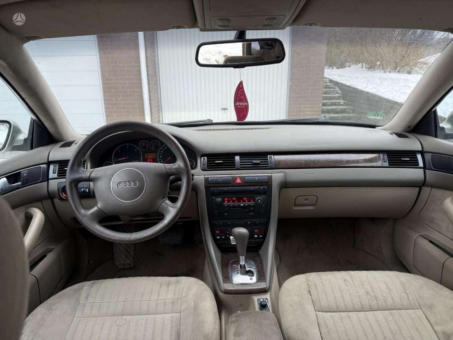 Yellow Audi A6 2001 in Vilnius, with an engine capacity of 2.50 L and mileage of 362 thousand km for 900 €, photo 12 on AUTOMOTO.COM.LV