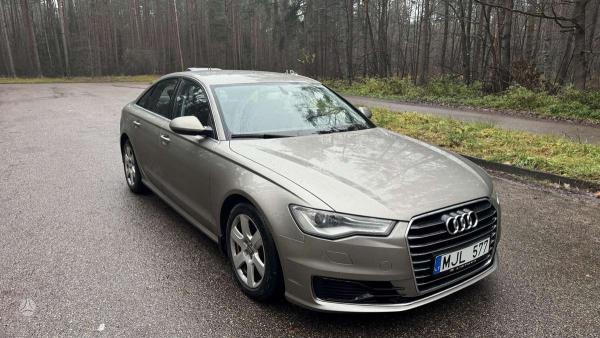 Yellow Audi A6 2015 in Vilnius, with an engine capacity of 2.00 L and mileage of 350 thousand km for 13300 €, photo 1 on AUTOMOTO.COM.LV