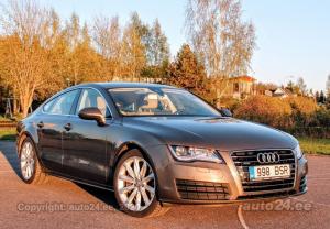 Smilšu krāsa Audi A7 Sportback 2011 Tallina, ar dzinēja tilpumu 3.00 L un nobraukumu 234 tūkst. km par 13900 €, foto  vietnē AUTOMOTO.COM.LV