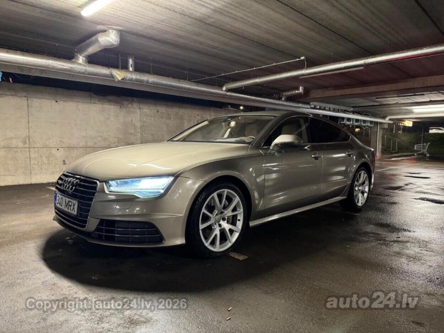 Beige Audi A7 Sportback 2015 in Tallinn, with an engine capacity of 3.00 L and mileage of 180 thousand km for 24490 €, photo 2 on AUTOMOTO.COM.LV