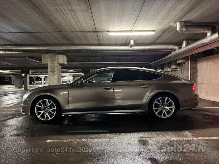 Beige Audi A7 Sportback 2015 in Tallinn, with an engine capacity of 3.00 L and mileage of 180 thousand km for 24490 €, photo 3 on AUTOMOTO.COM.LV