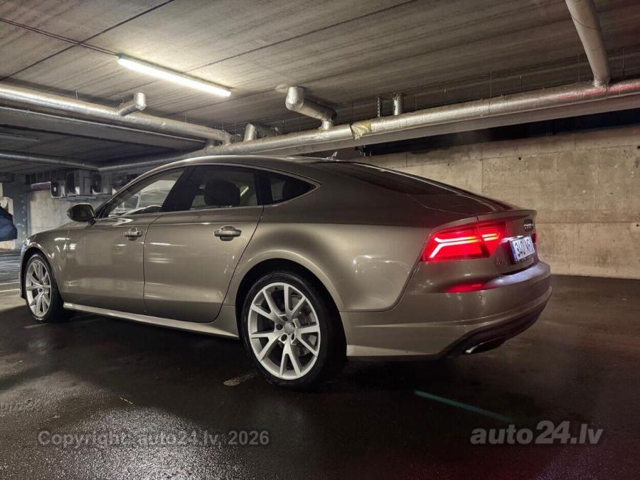 Beige Audi A7 Sportback 2015 in Tallinn, with an engine capacity of 3.00 L and mileage of 180 thousand km for 24490 €, photo 6 on AUTOMOTO.COM.LV