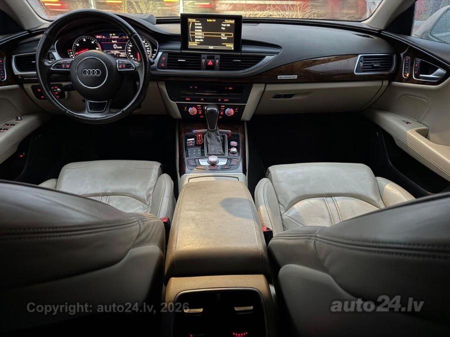 Beige Audi A7 Sportback 2015 in Tallinn, with an engine capacity of 3.00 L and mileage of 180 thousand km for 24490 €, photo 7 on AUTOMOTO.COM.LV
