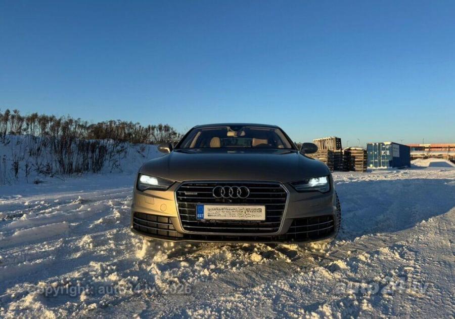 Beige Audi A7 Sportback 2015 in Tallinn, with an engine capacity of 3.00 L and mileage of 180 thousand km for 24490 €, photo 10 on AUTOMOTO.COM.LV