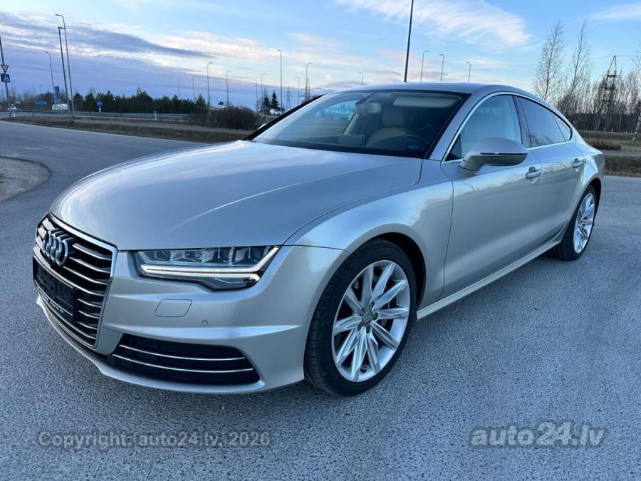 Beige Audi A7 Sportback 2015 in Tartu, with an engine capacity of 3.00 L and mileage of 167 thousand km for 22490 €, photo 1 on AUTOMOTO.COM.LV