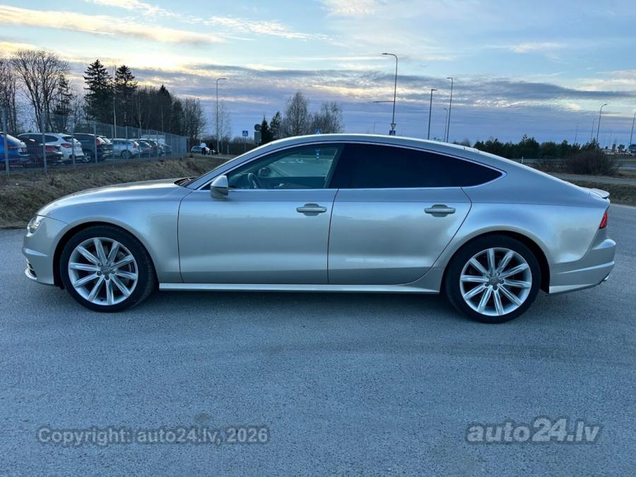 Beige Audi A7 Sportback 2015 in Tartu, with an engine capacity of 3.00 L and mileage of 167 thousand km for 22490 €, photo 7 on AUTOMOTO.COM.LV