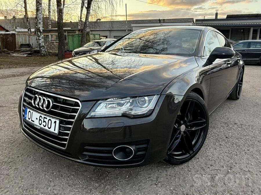 Black Audi A7 Sportback 2011 in Riga, with an engine capacity of 3.00 L and mileage of 0 thousand km for 9550 €, photo 5 on AUTOMOTO.COM.LV